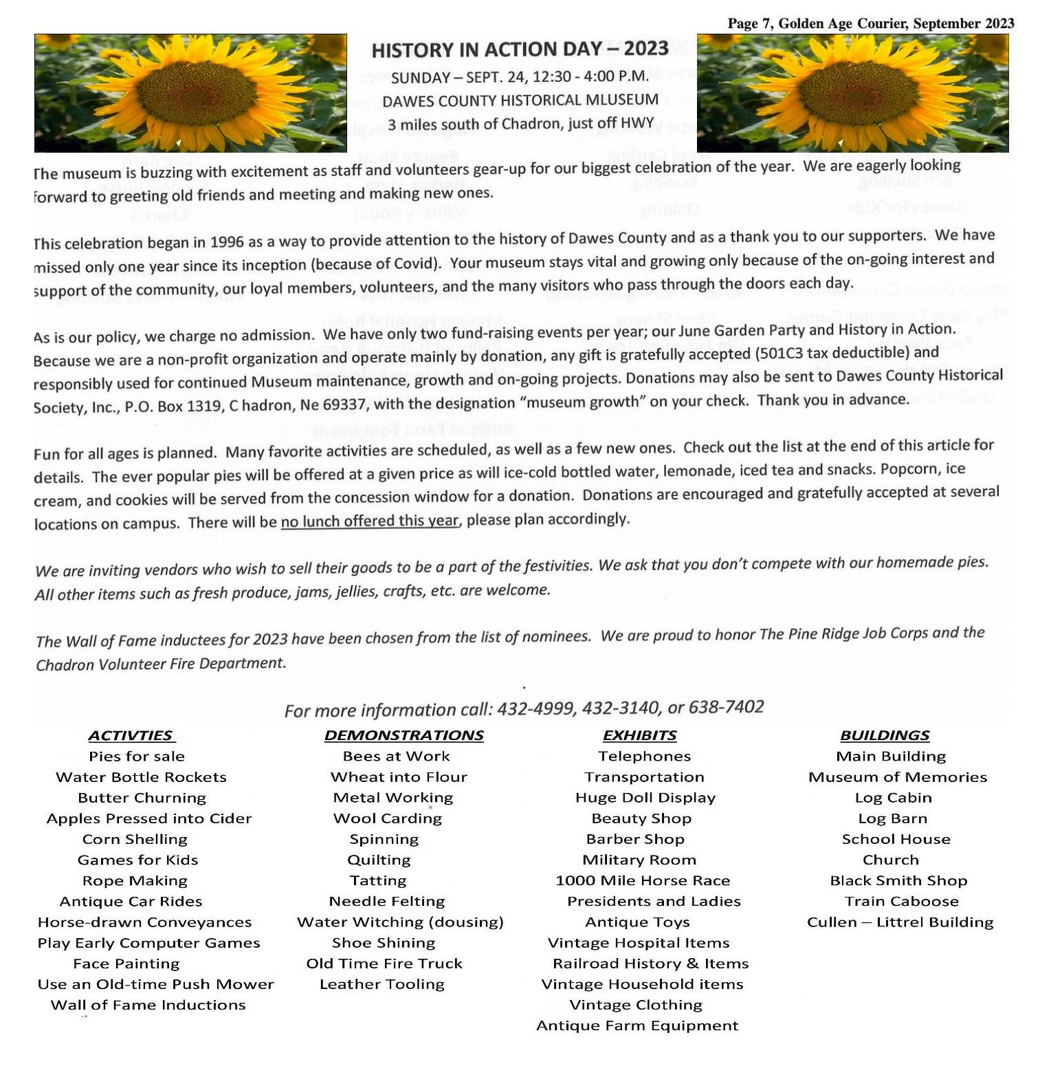 History in Action Day – KCSR / KBPY