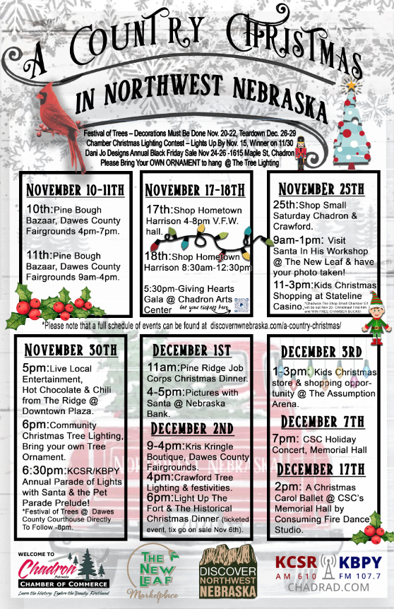 Celebrate ‘A Country Christmas in Northwest Nebraska’ – KCSR / KBPY