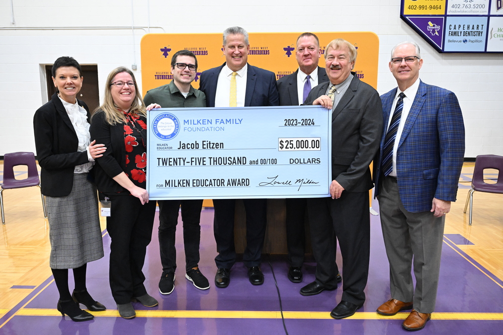 Bellevue West High School Math Teacher Receives $25,000 Milken Educator ...