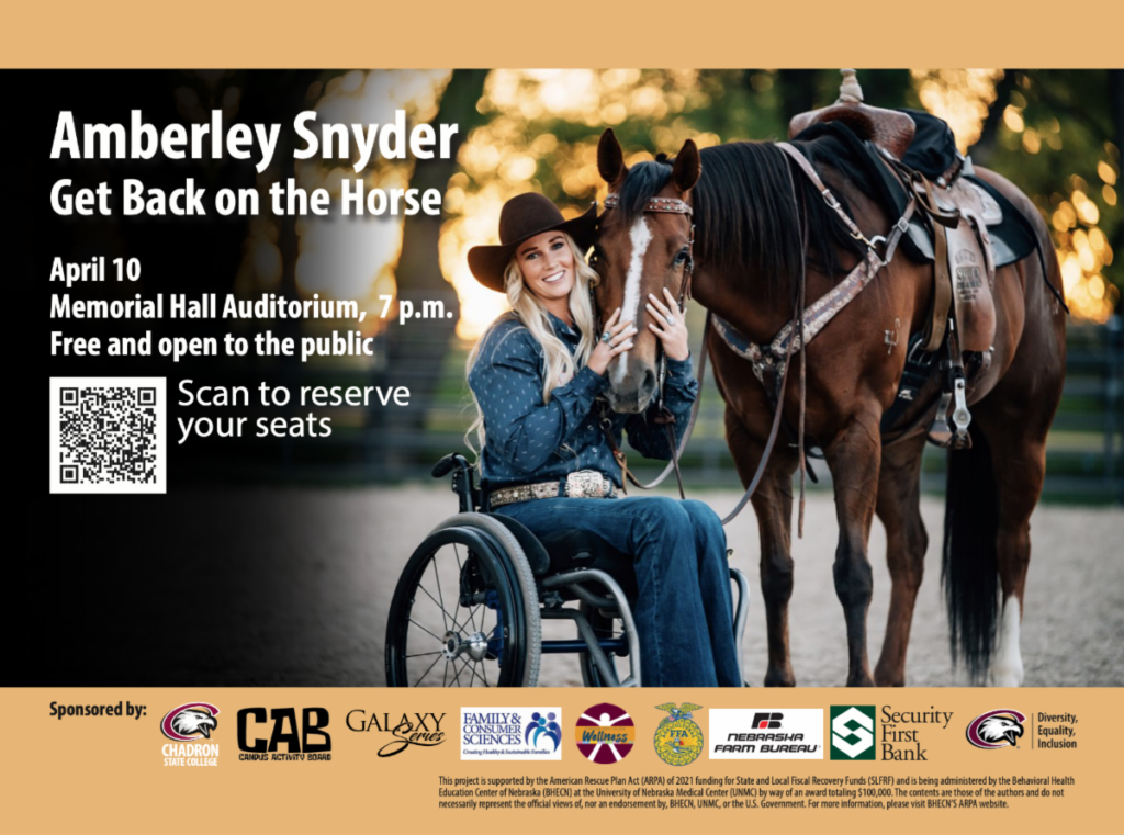 Motivational Speaker/Paralyzed Rodeo Rider Amberley Snyder Speaking At ...