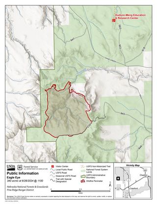 Eagle Eye Fire NW Of Crawford Now 340 Acres, But Lines Held Overnight ...