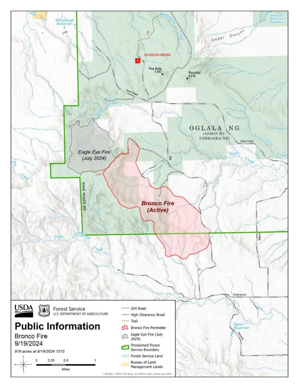 Update: Bronco Fire Now Over 900 Acres – KCSR / KBPY