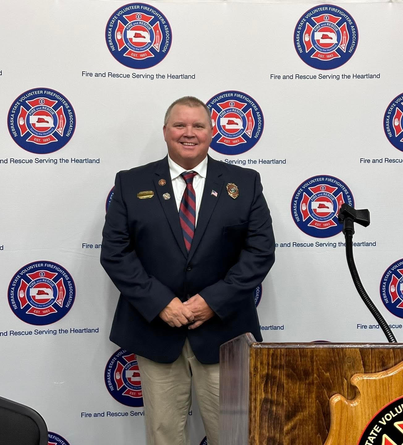 Chadron Firefighter Elected as State Association President – KCSR / KBPY
