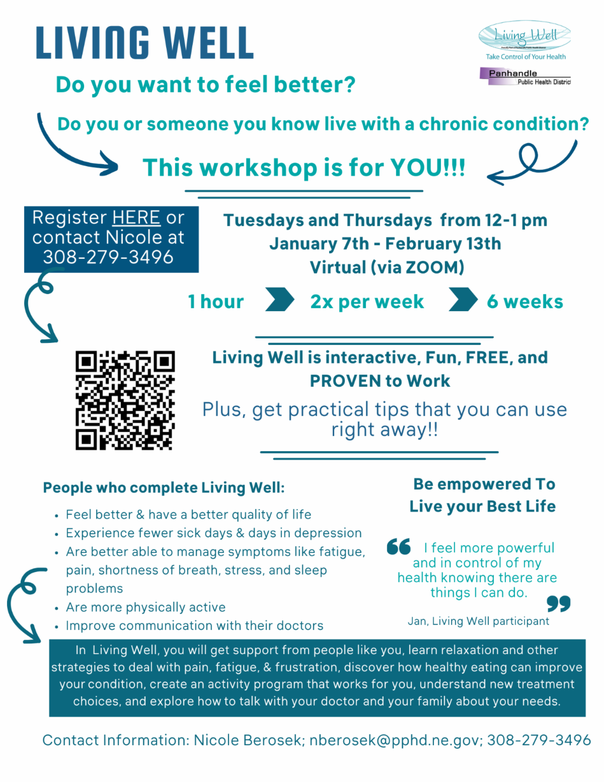 FREE Living Well Workshop – KCSR / KBPY