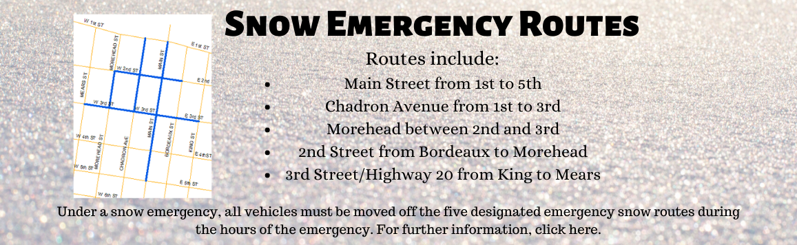 City of Chadron Declares ‘Snow Emergency’ for Tuesday Morning – KCSR / KBPY