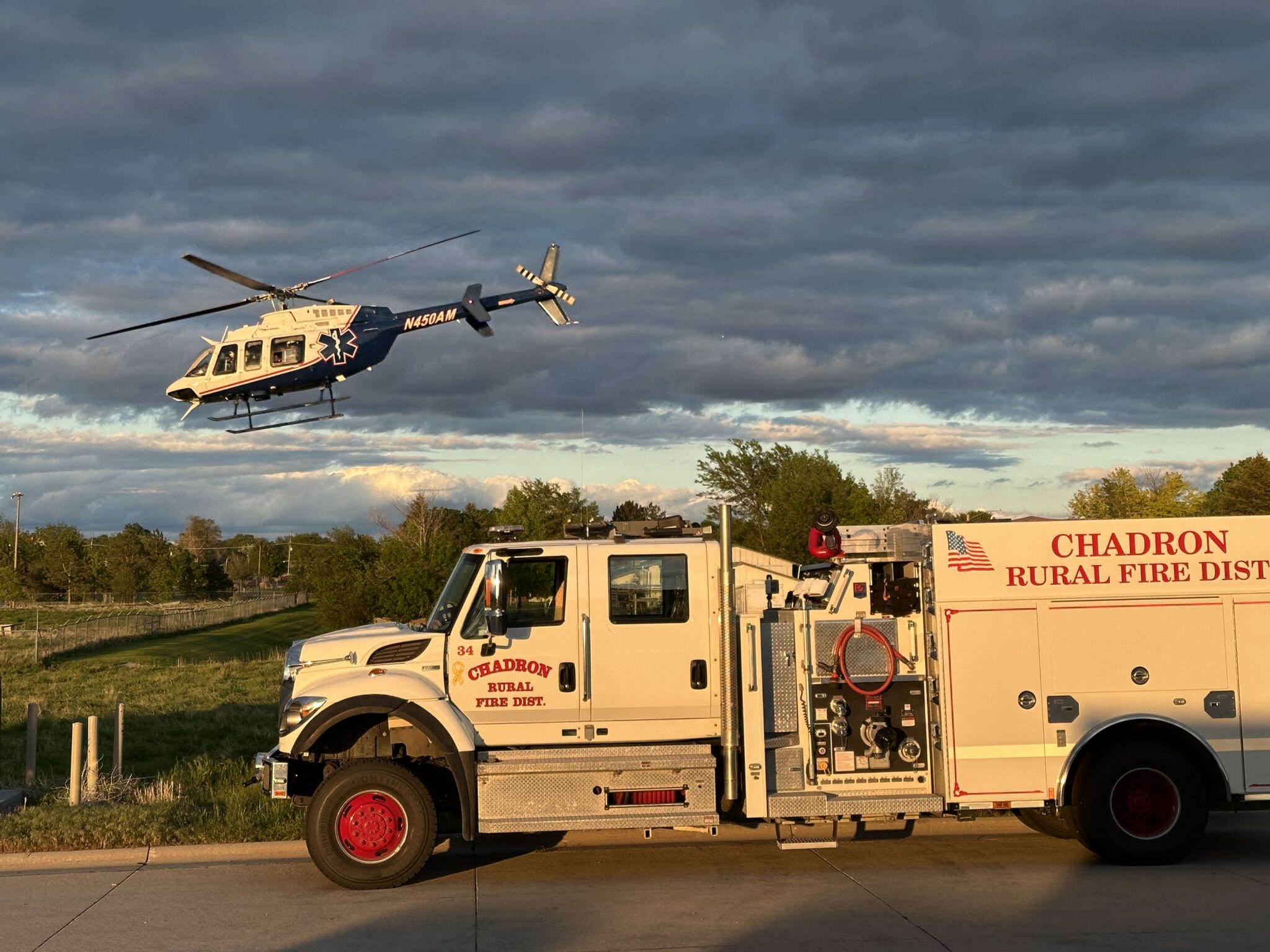 Chadron Fire Department Brings in Helicopter for Training – KCSR / KBPY