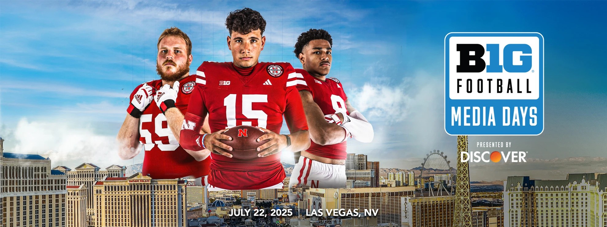 Husker Trio Announced for Big Ten Football Media Days – KCSR / KBPY