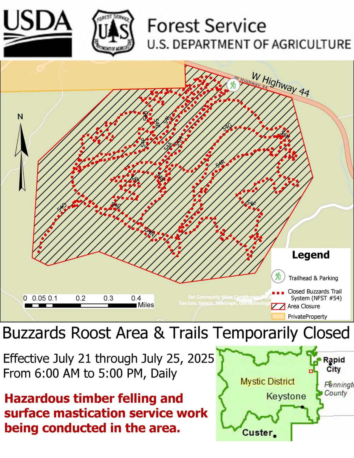 Safety Alert: Buzzards Roost Area and Trail System To Temporarily Close ...