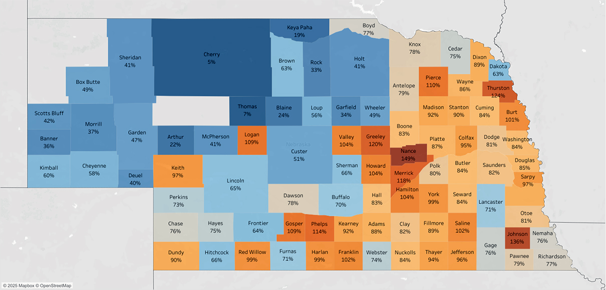 Cropland Acres Versus Base Acres in Nebraska – KCSR / KBPY