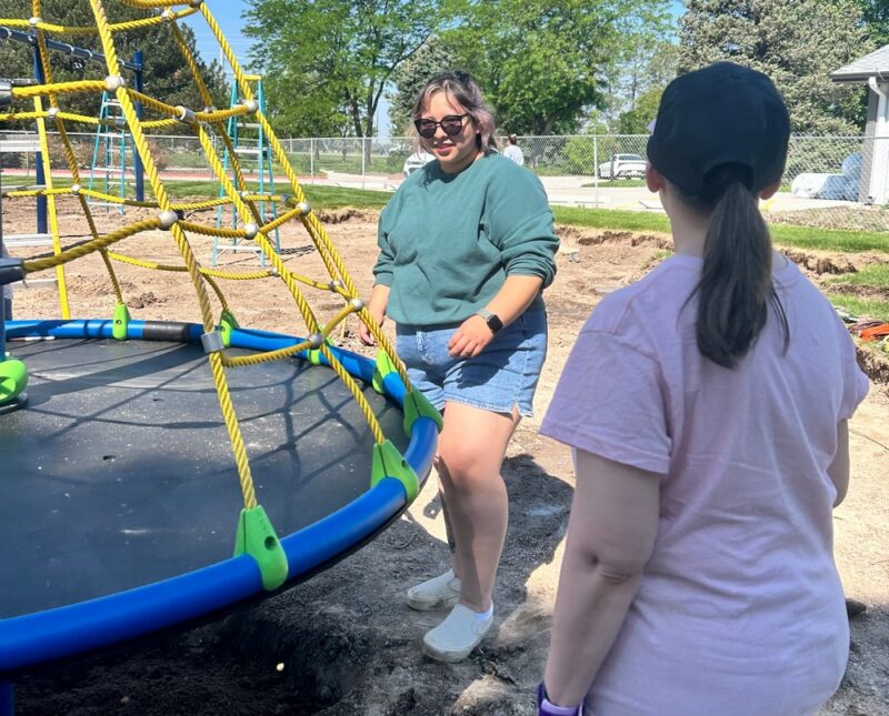 Meridian Students Celebrate New Playground Designed for Safety ...