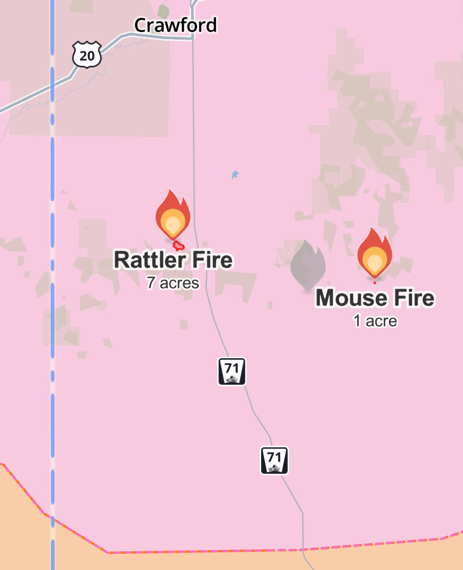 Fires Still Burning South of Crawford as Crews Hope for Cooler ...