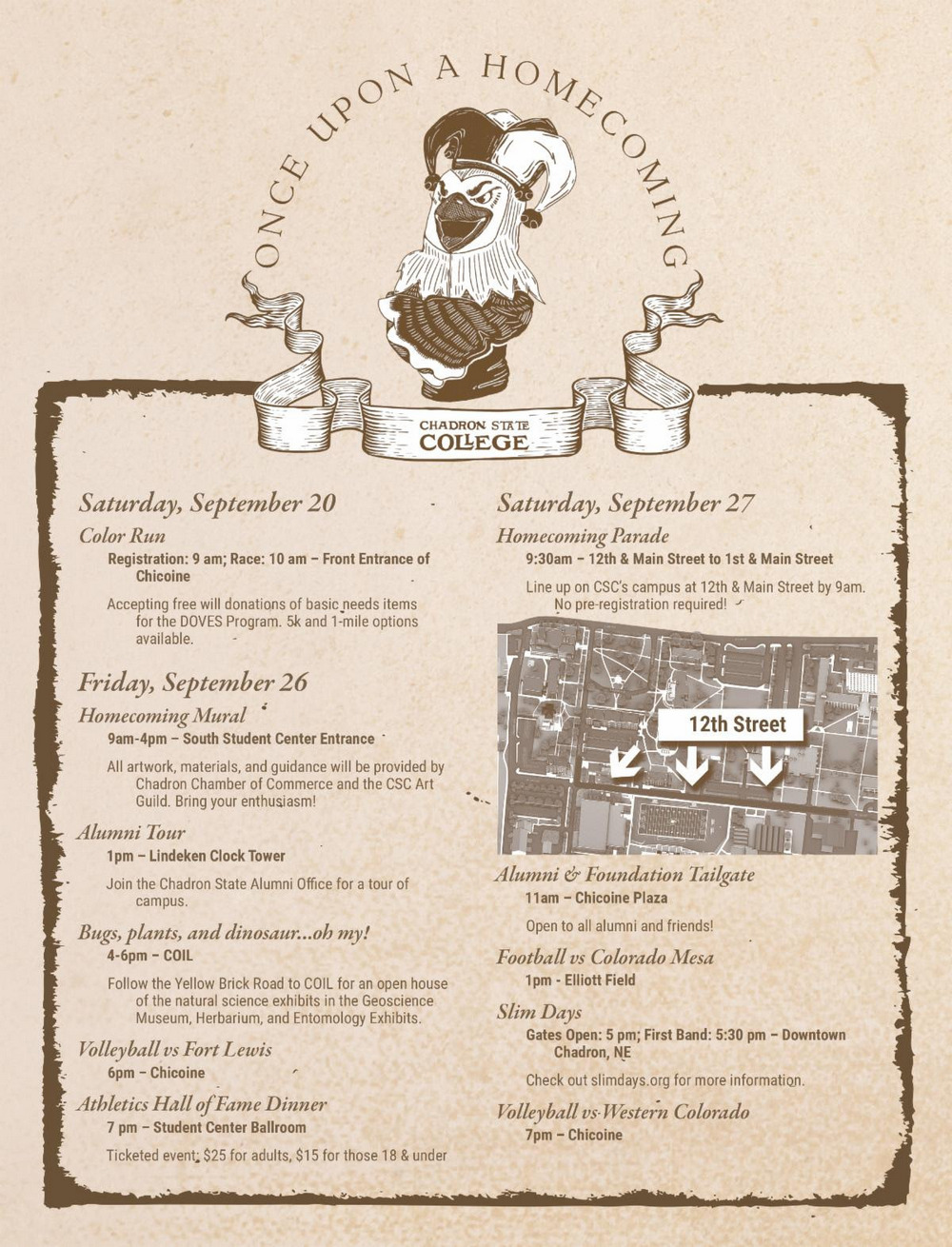 CSC Homecoming Schedule – KCSR / KBPY