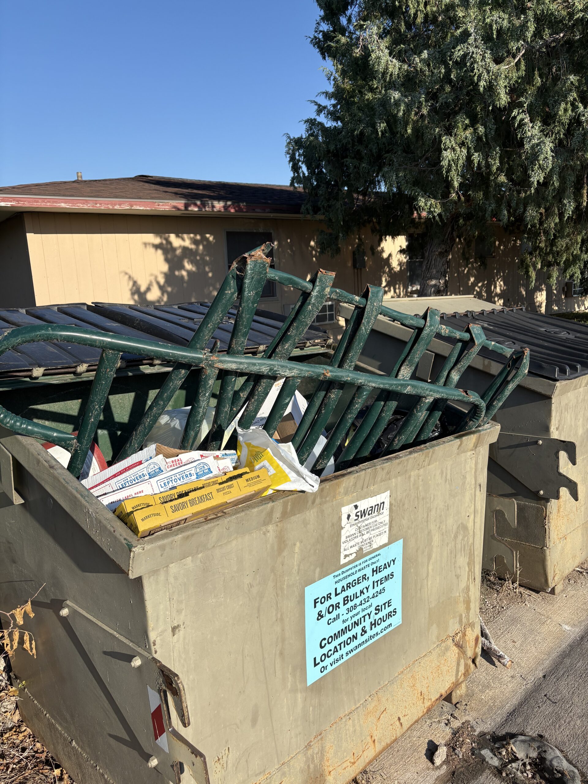 SWANN Finds Another Improper Item, Dumpster Closed Until Resolved ...