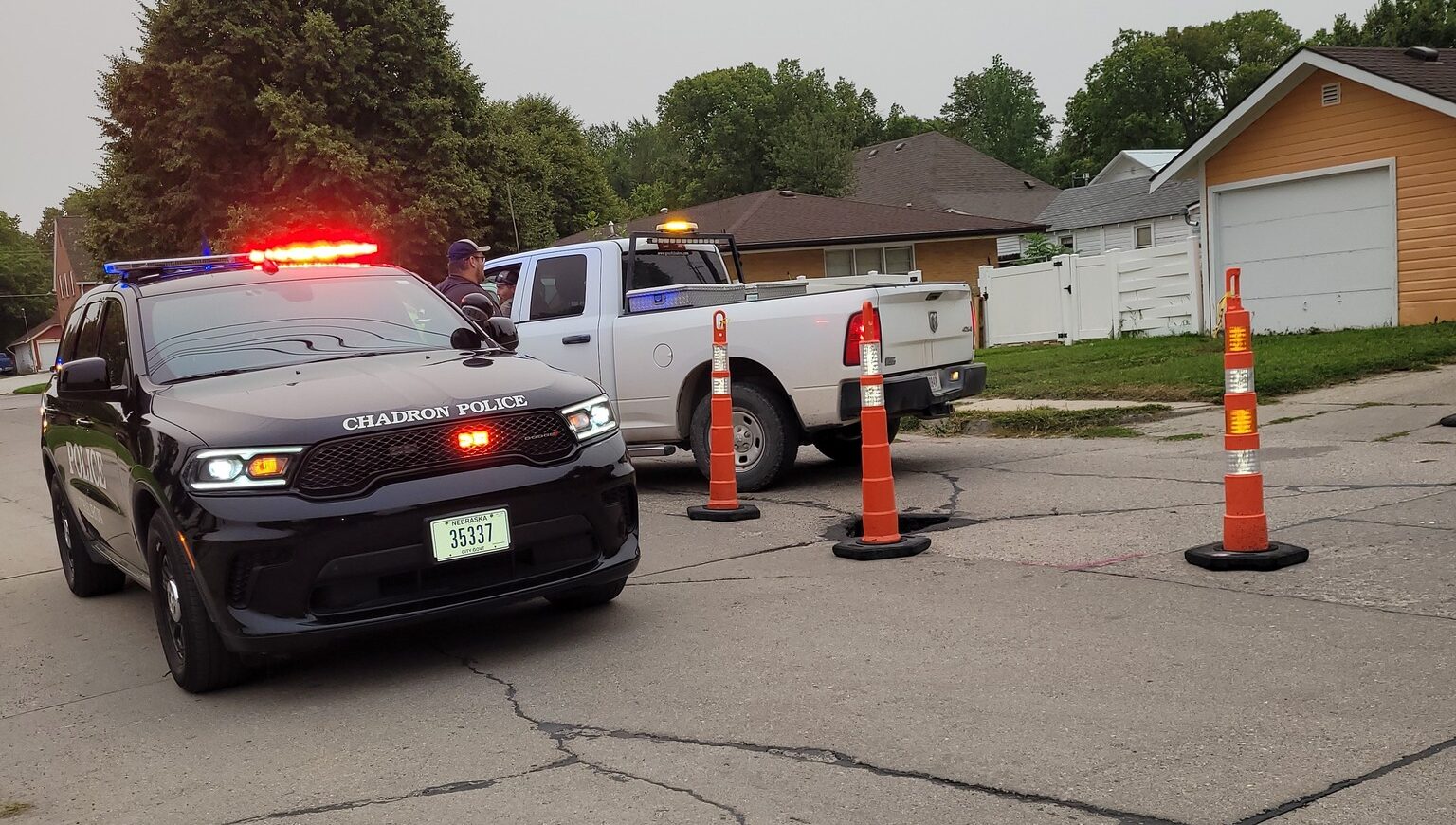 Sink Hole Opens On 8th Street In Chadron – KCSR / KBPY