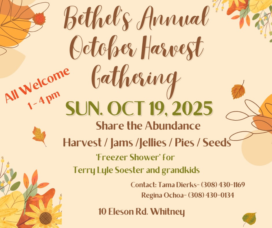 Bethels Annual October Harvest Gathering – KCSR / KBPY