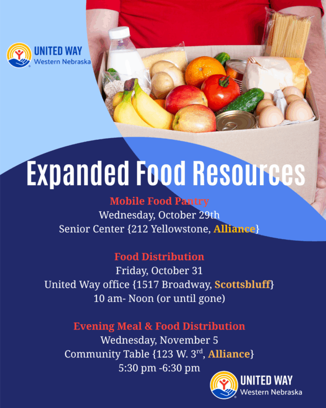 United Way of Western Nebraska Expands Food Assistance Amid SNAP/EBT ...