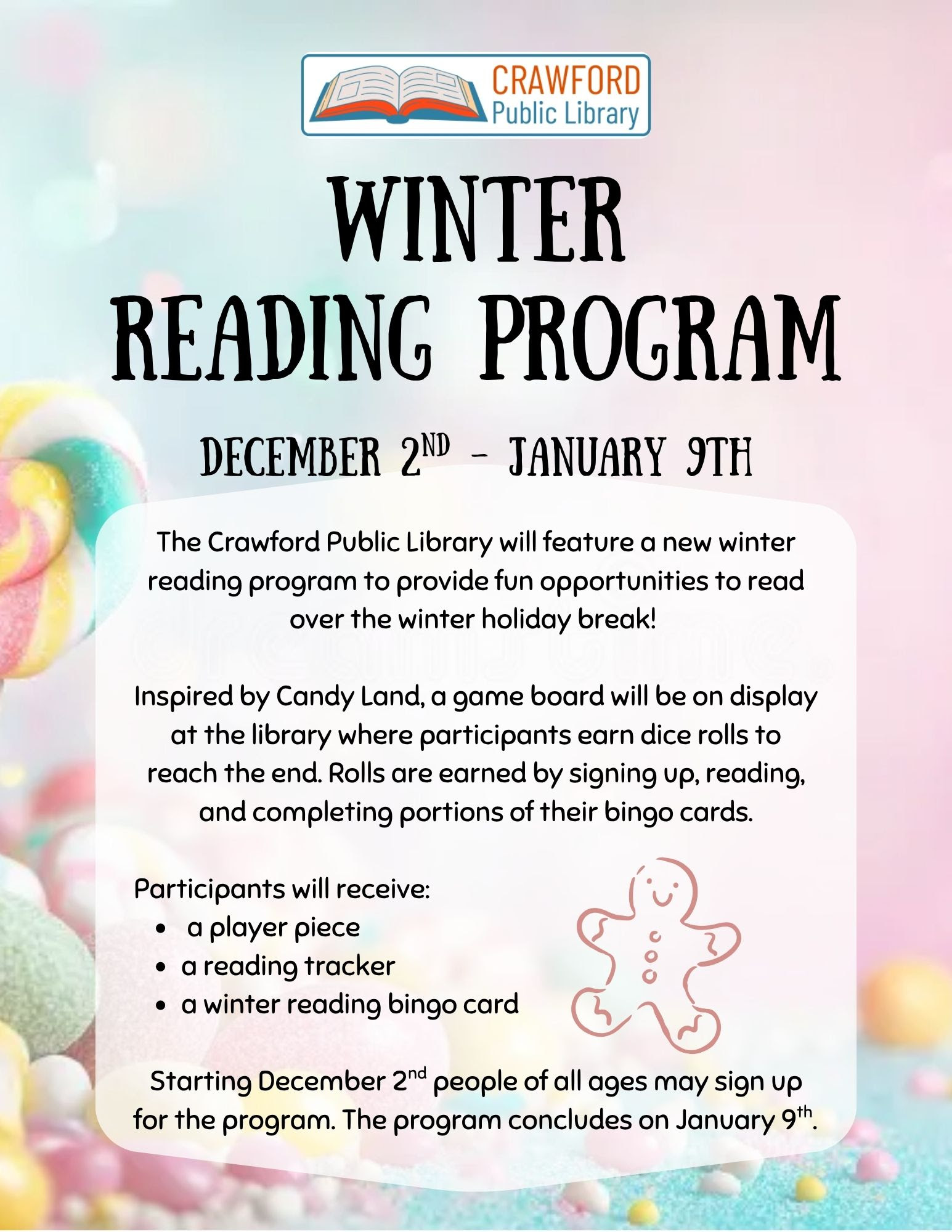 Crawford Winter Reading Program – KCSR / KBPY