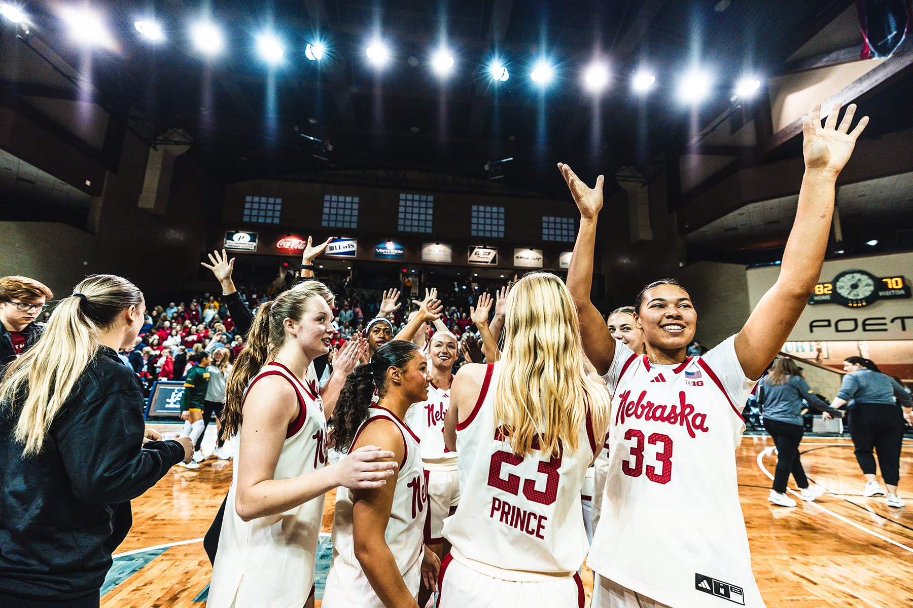 Huskers Surge Past Bison, 82-70 – KCSR / KBPY