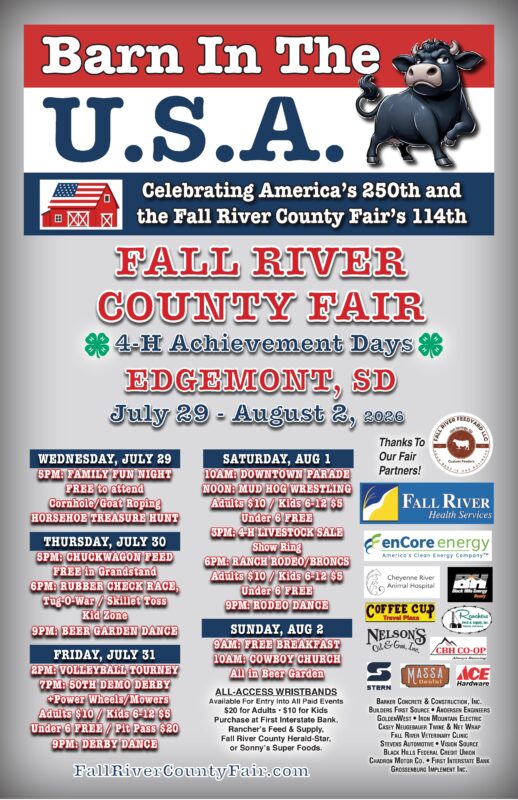 Fall River County Fair 7/29-8/2 – KCSR / KBPY